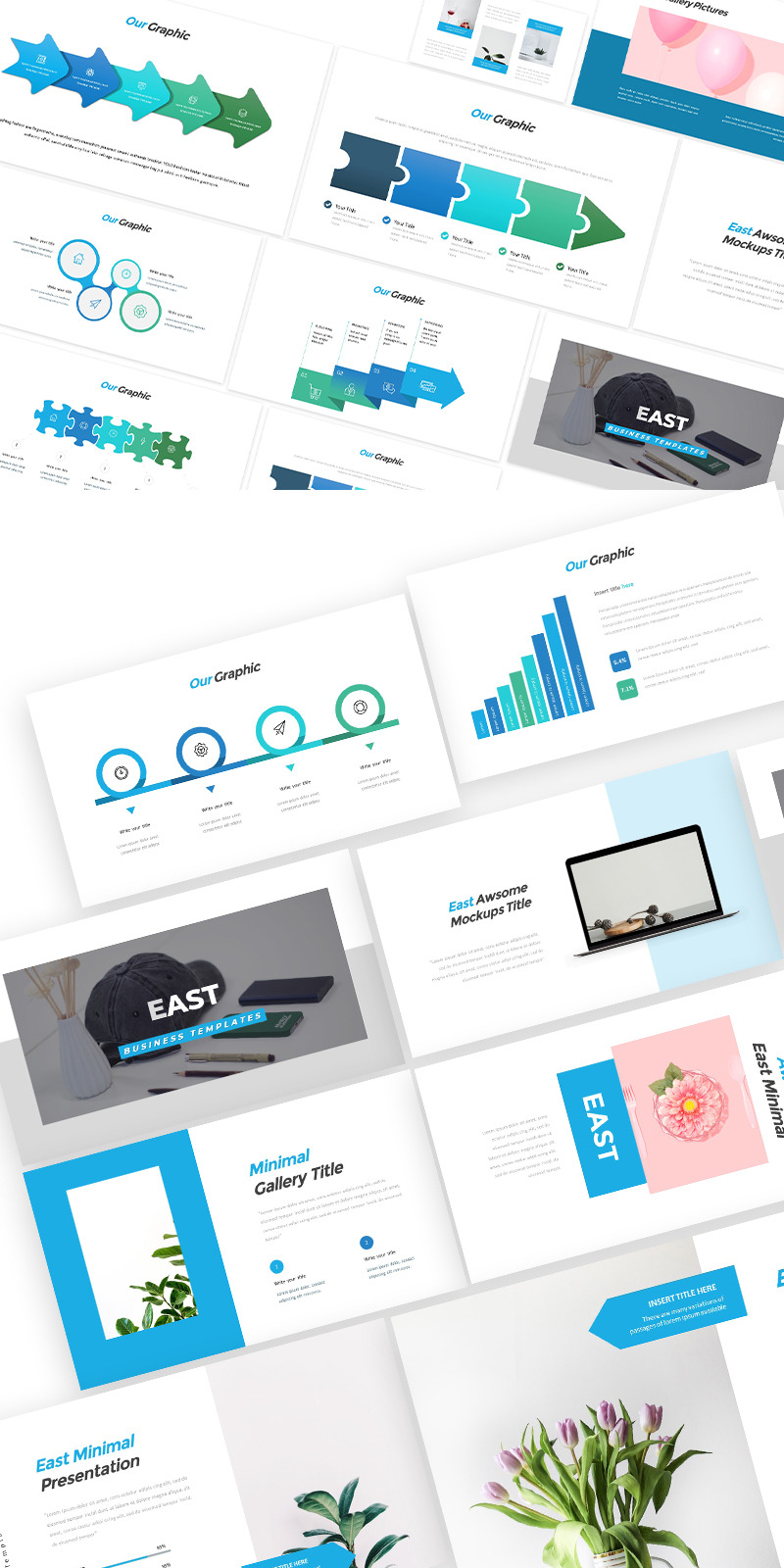 Plantilla de Powerpoint de Negocios del Este