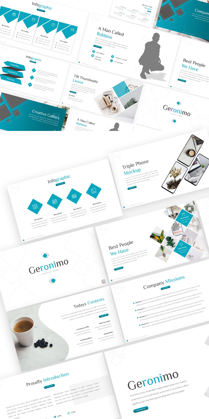 Geronimo Creative Powerpoint Template - TemplateMonster