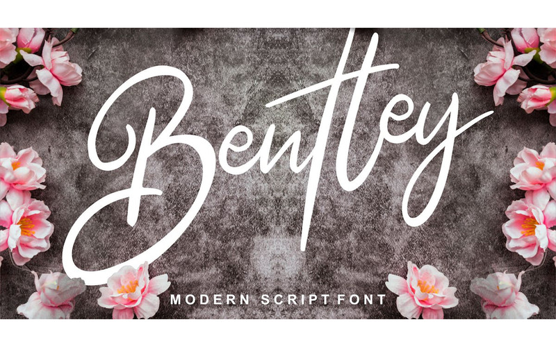 Bentley Modern Script Font #296850 - TemplateMonster