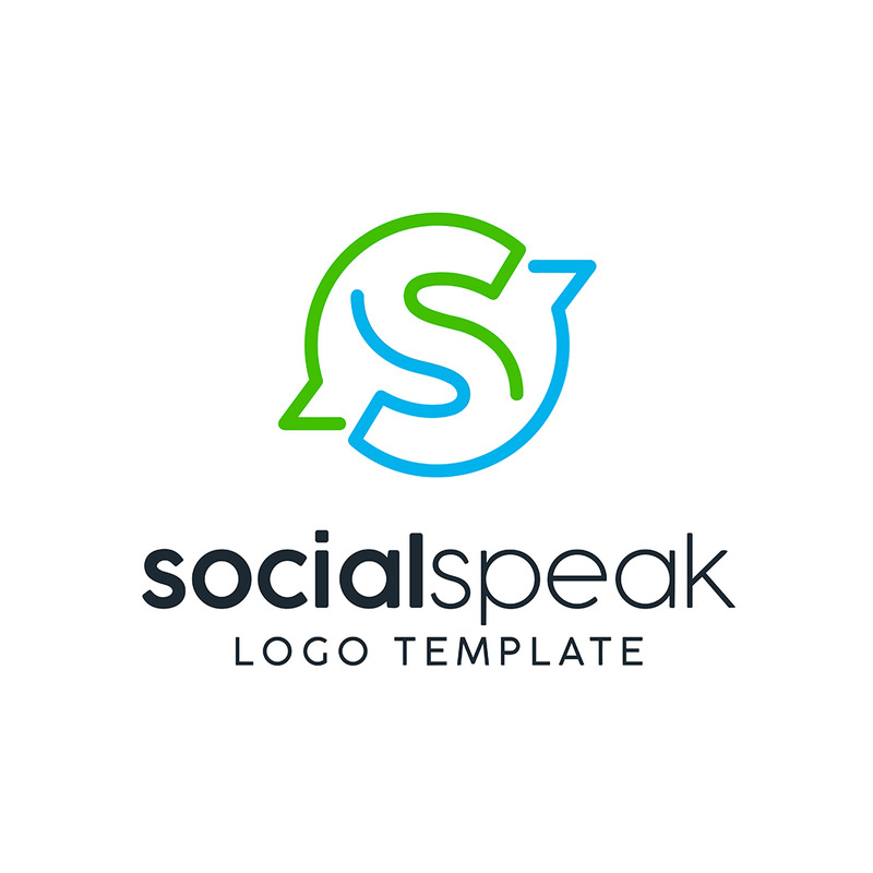 Frankie Social Speak Logo Vector #340248 - TemplateMonster