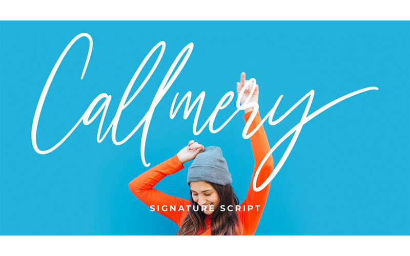 Callmery Signature Script Font - Callmery Signature Script Font
