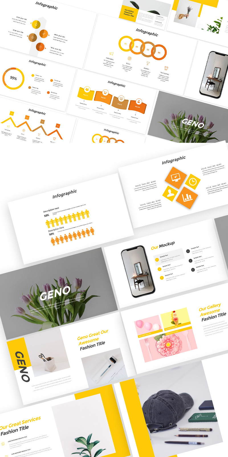 Geno Fashion Powerpoint Template #288438 - TemplateMonster