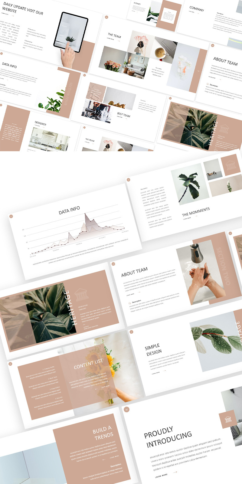 Heritage Creative Powerpoint Template - TemplateMonster