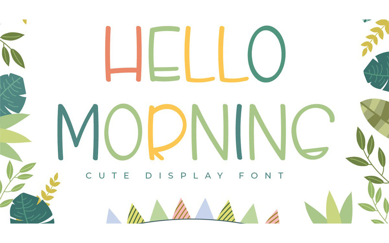 Hello Morning Handwritten Display Font - TemplateMonster