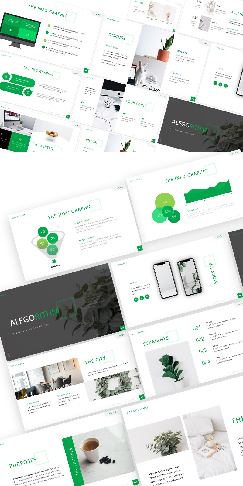 Plantilla de PowerPoint Proyecto Algorithm - TemplateMonster