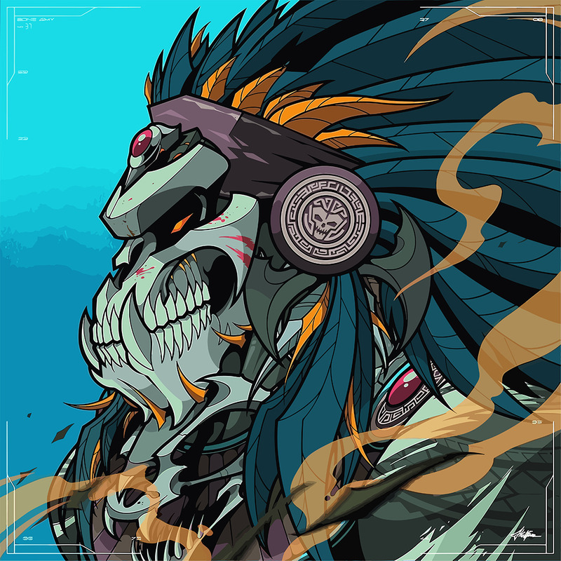 Vector de ilustración de monstruo Mac Jaron - TemplateMonster