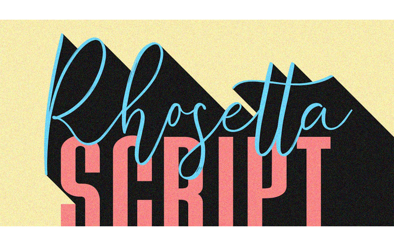 Fuente Rhosetta Script - Fuente Rhosetta Script