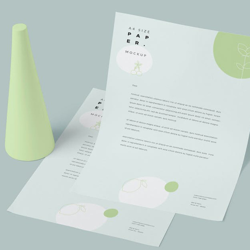 4 A4 Size Paper Mockups - 4 A4 Size Paper Mockups