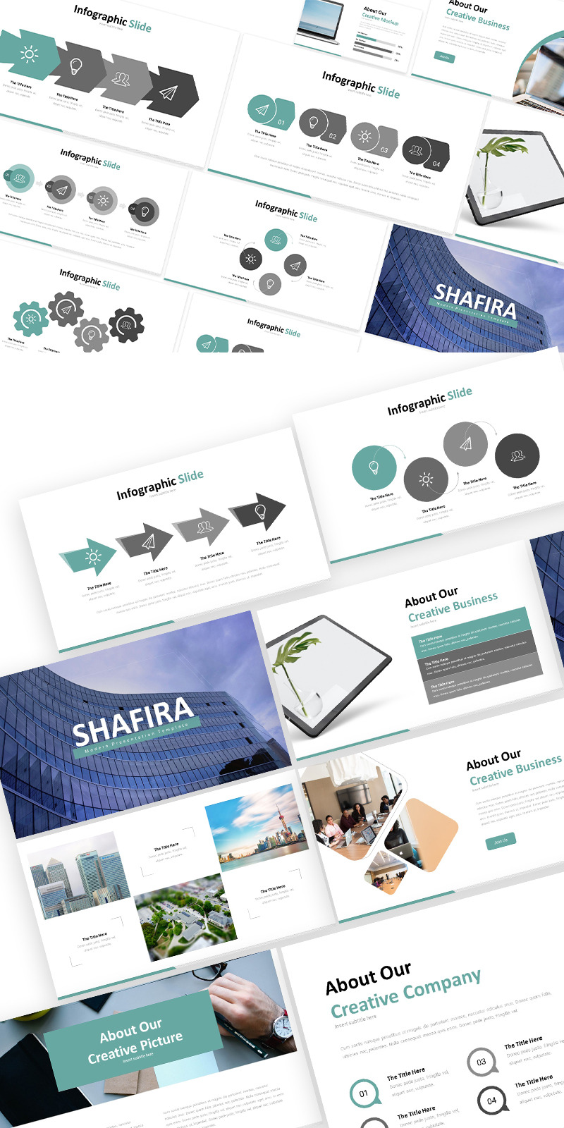 Modèle Powerpoint moderne Sharifa #321326 - TemplateMonster