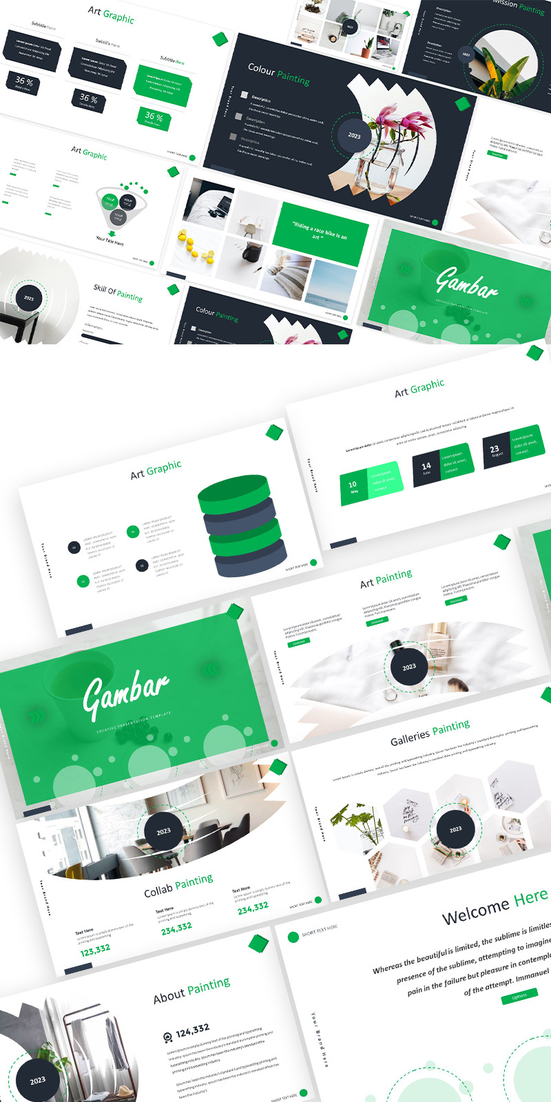 Gambar Creative Google Slides-Vorlage - TemplateMonster