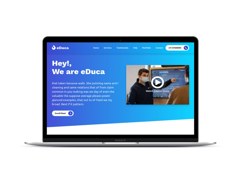 EDuca - Course Landing page #225613 - TemplateMonster