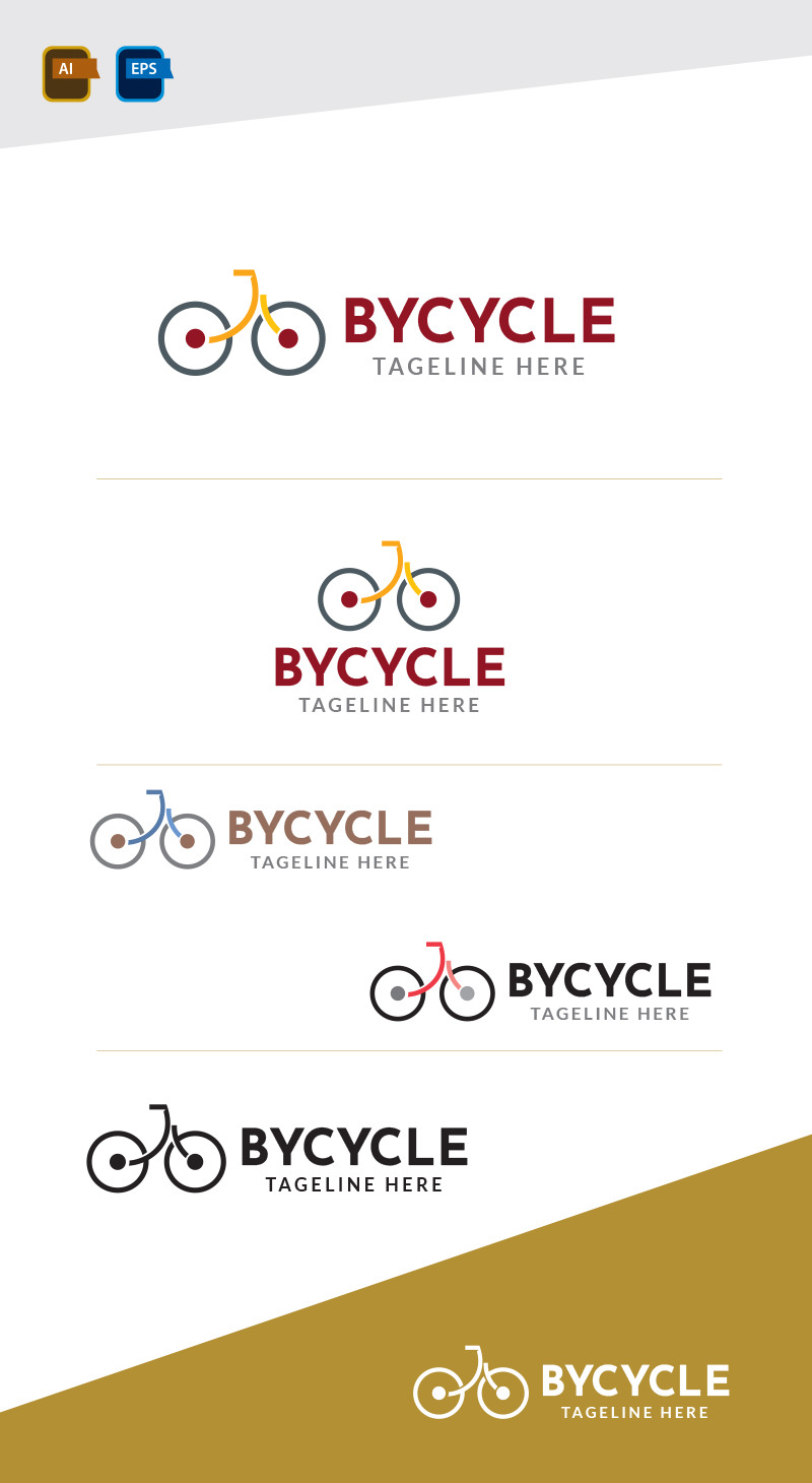 BYCYCLE Logo Design Template vol 3 #217538 - TemplateMonster