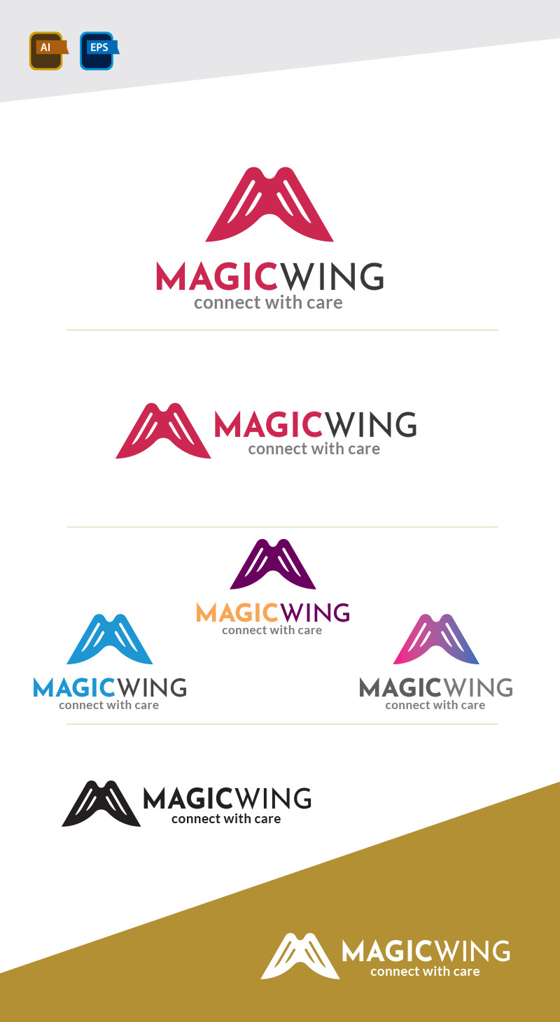 Magic Wing Logo Design Template #207246 - TemplateMonster