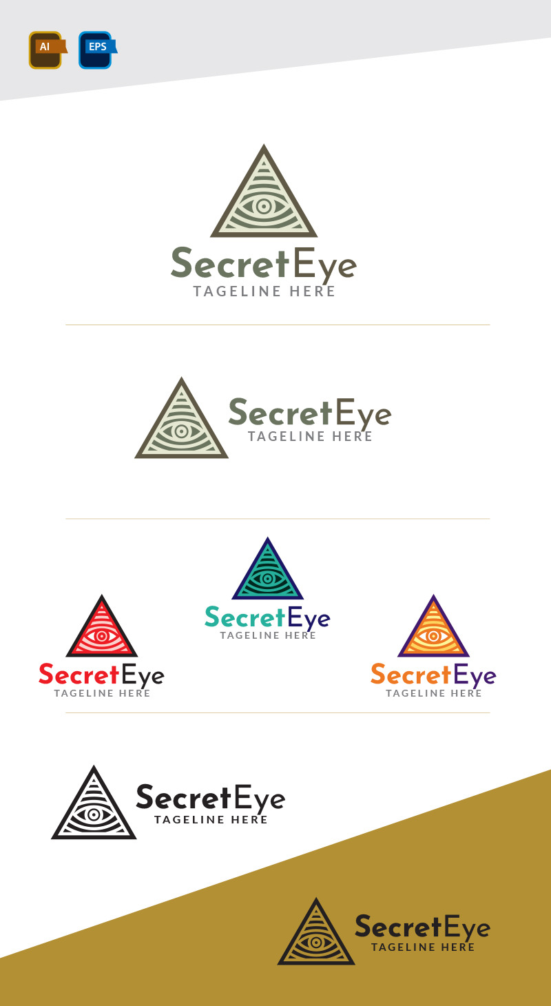 Secret Eye Logo Design Template #219050 - TemplateMonster