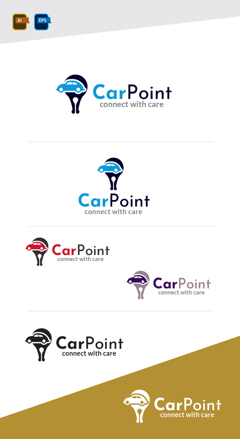 Car Point Logo Design Template #207276 - TemplateMonster