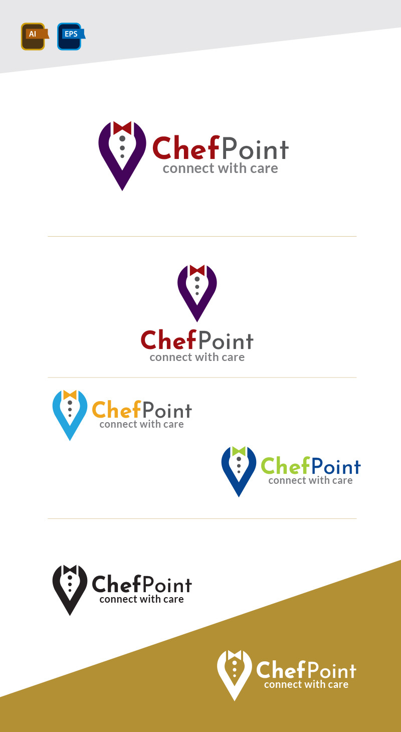 Chef Point Logo Design Template #207261 - TemplateMonster