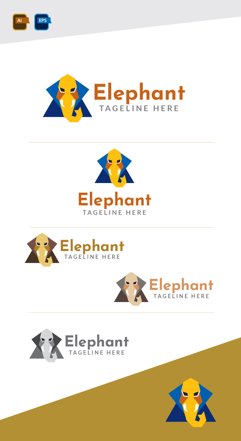 Elephant Mark Logo Design Template #219038 - TemplateMonster