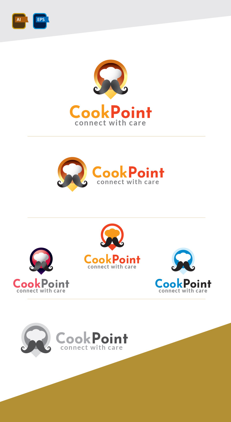 Cook Point Logo Design Template #206187 - TemplateMonster