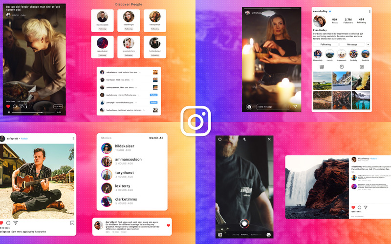 Instagram Social Media Elements #274882 - TemplateMonster
