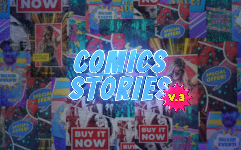 Comics Vertical Stories v.3 - MOGRT #325618 - TemplateMonster