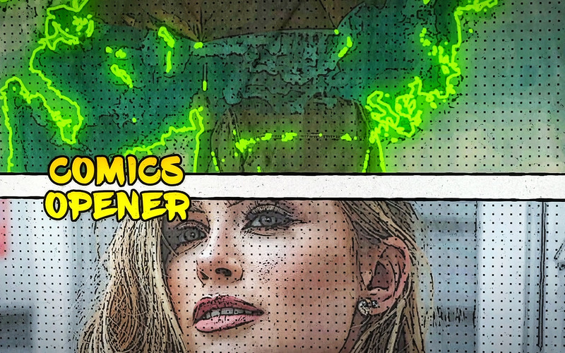 Abstract Comics Colorful Opener - Premiere Pro