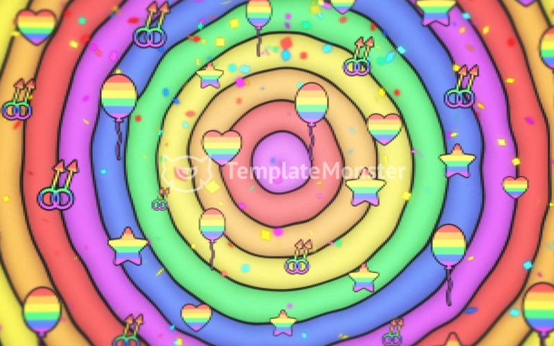 LGBTQ Colorful Background Loop #271385 - TemplateMonster