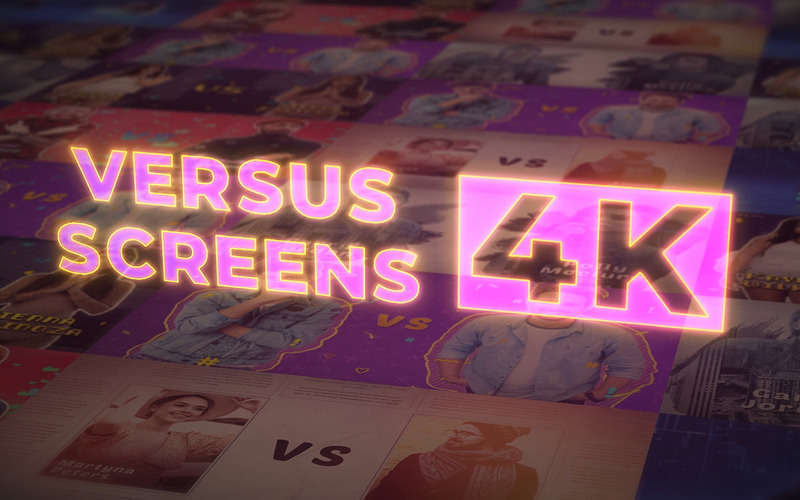 VS Versus Split Screens V.3 4K #274893 - TemplateMonster