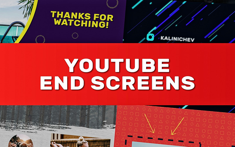 YouTube End Screens 4K v.1 #274865 - TemplateMonster