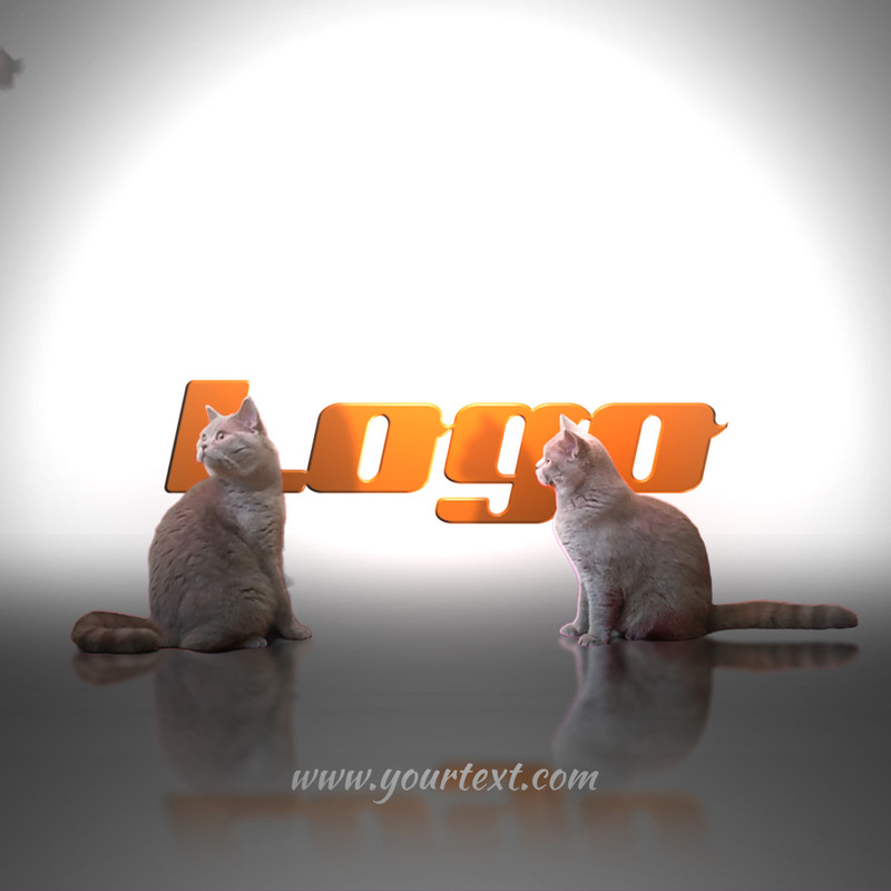 Cute Cats Playing Logo Intro #451656 - TemplateMonster