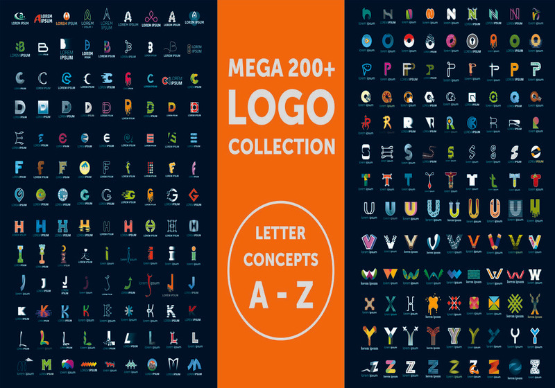 Creative 200+ Mega Logos Letters A-Z - TemplateMonster