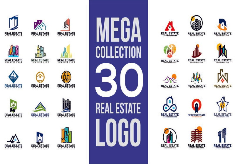 Creative 30 Mega Real Estate Logos #232555 - TemplateMonster