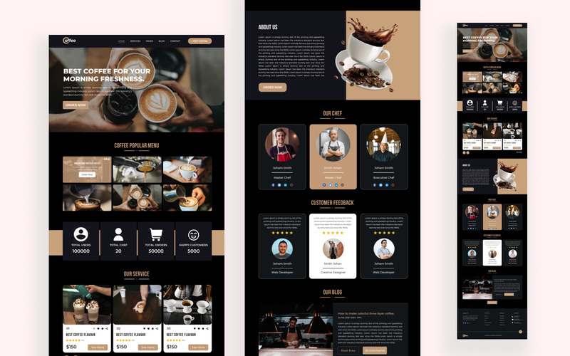 A User-Friendly Interface for Coffee Lovers - TemplateMonster