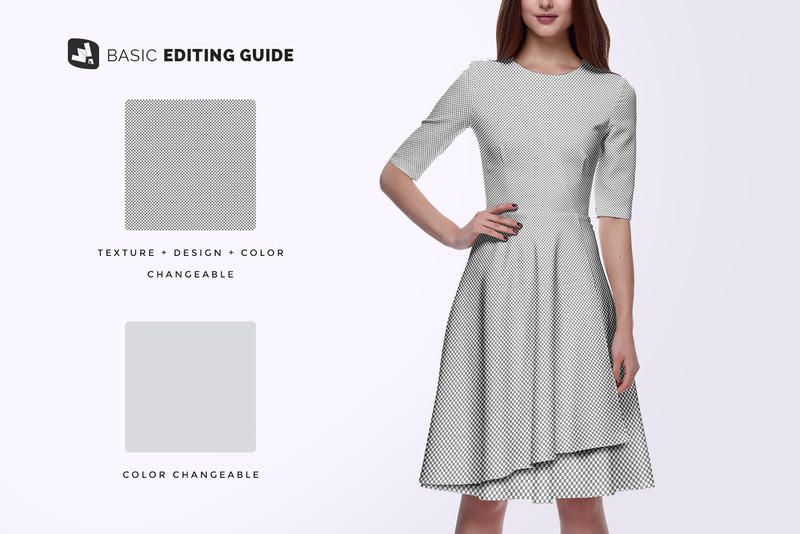 Female Formal Dress Mockup #270646 - TemplateMonster