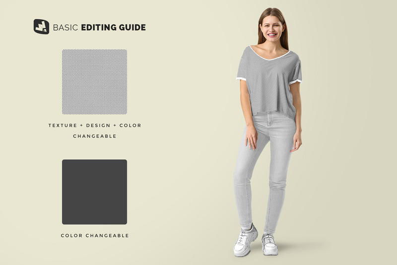 Female Everyday Outfit Mockup #285447 - TemplateMonster
