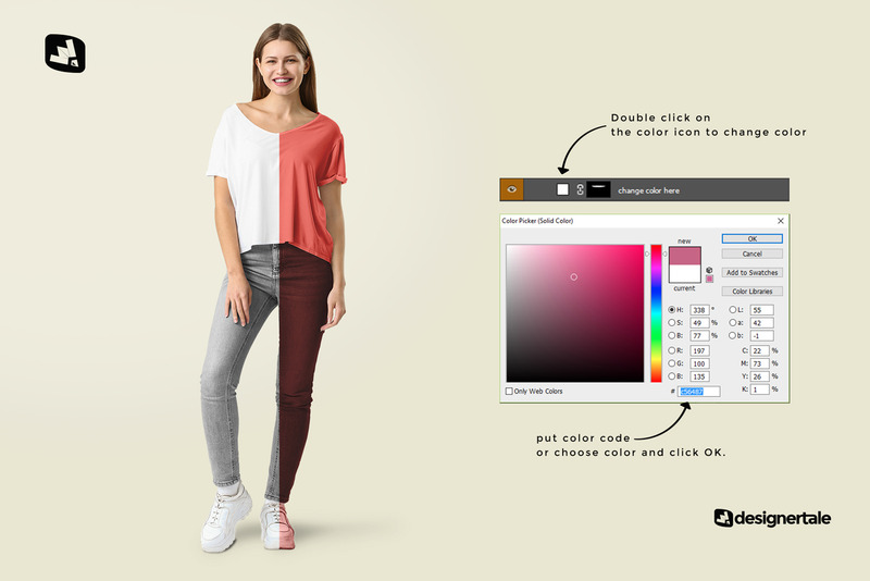 Female Everyday Outfit Mockup #285447 - TemplateMonster