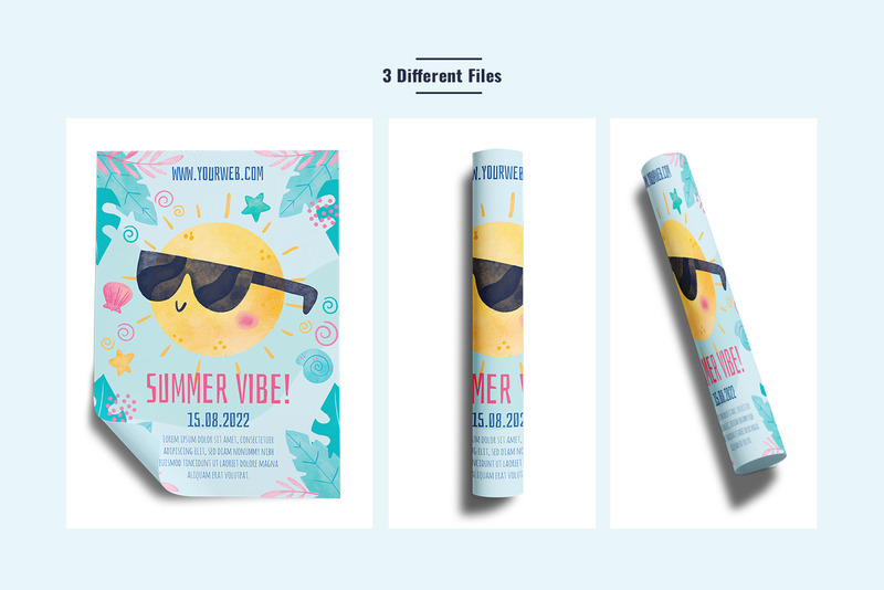 Top View Paper Poster Set Mockup #266673 - TemplateMonster