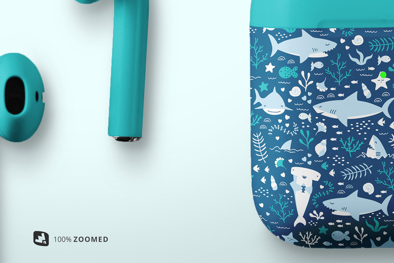 Top View Airpod Case Mockup #274305 - TemplateMonster