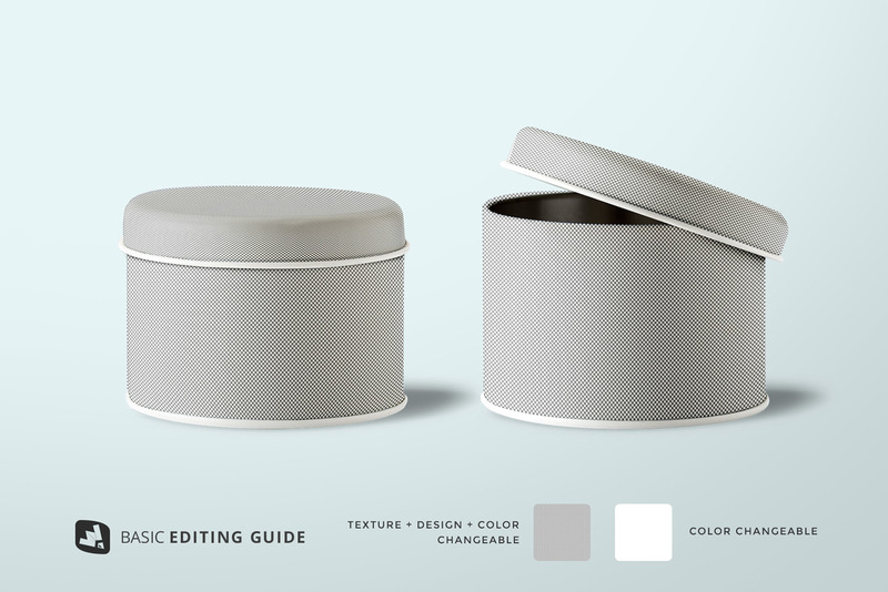 Cylindrical Container Mockup #275435 - TemplateMonster