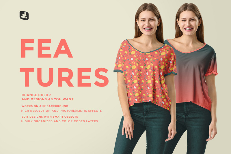 Female Everyday Outfit Mockup #285447 - TemplateMonster