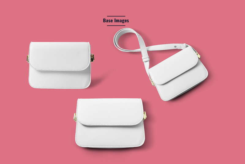 Women Shoulder Bag Mockup Set #451644 - TemplateMonster
