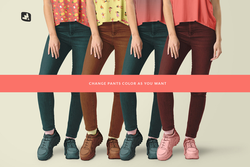 Female Everyday Outfit Mockup #285447 - TemplateMonster