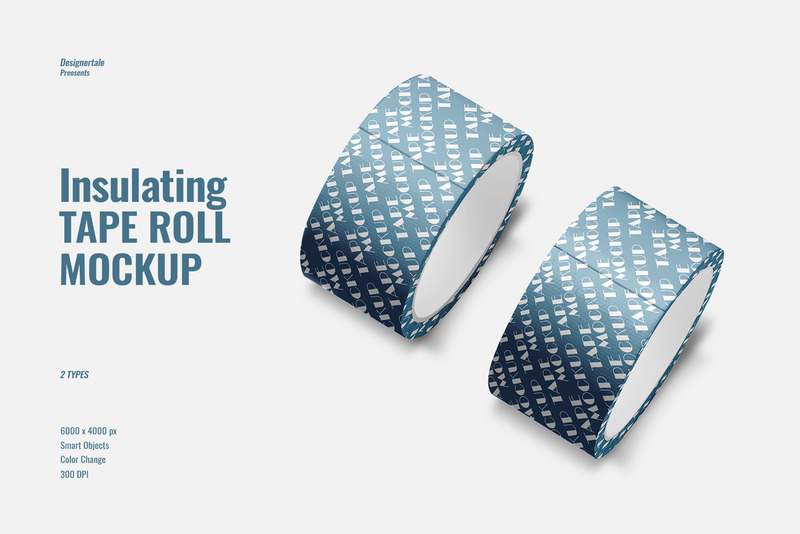 Insulating Tape Roll Mockup #282888 - TemplateMonster