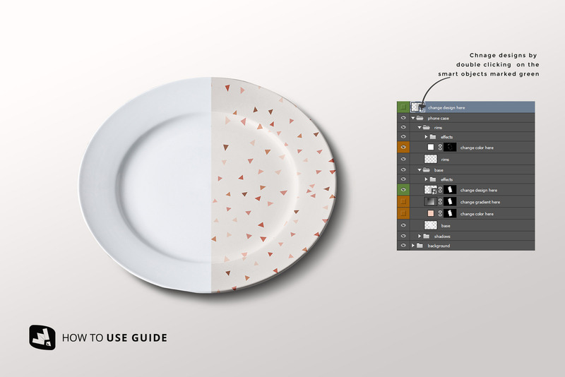 Porcelain Dinner Plate Mockup #270618 - TemplateMonster