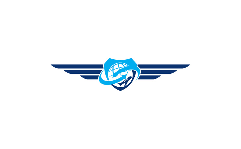 Airplane Wing Logo Identity #216664 - TemplateMonster