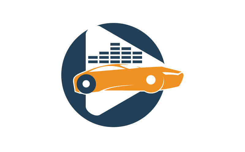 Audio Car Logo Symbol Vector Template Icon - TemplateMonster