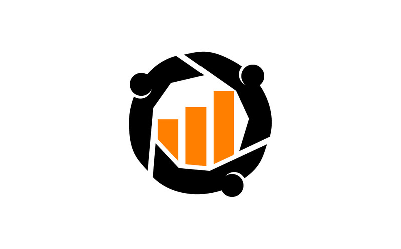 Teamwork Business Success Logo Template design