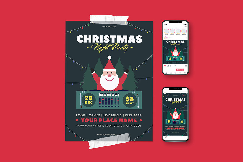 Christmas Party Celebration Flyer #316812 - TemplateMonster