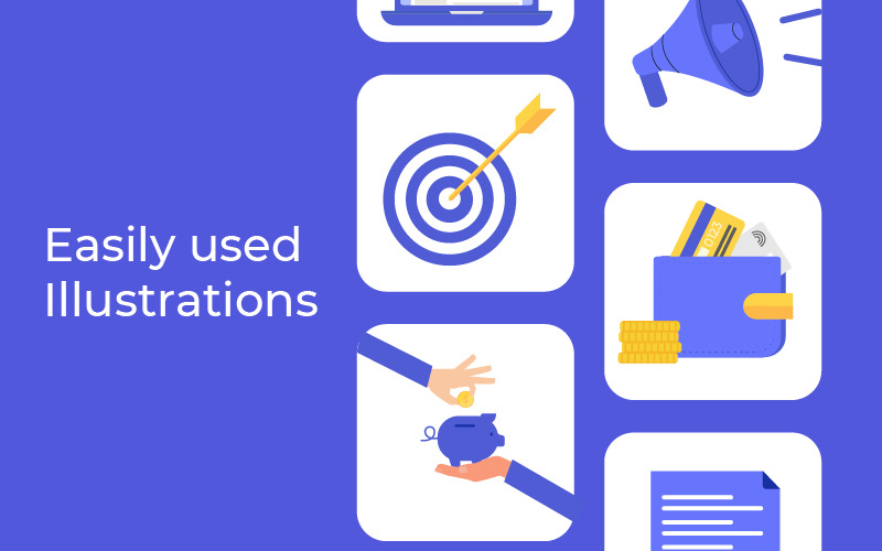 Breezz Animated Business Illustrations After Effects Template