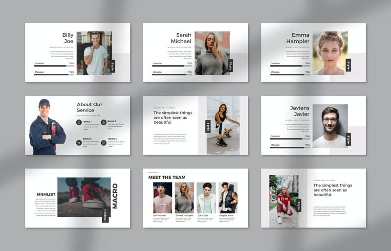 Macro Multipurpose PowerPoint Template - TemplateMonster