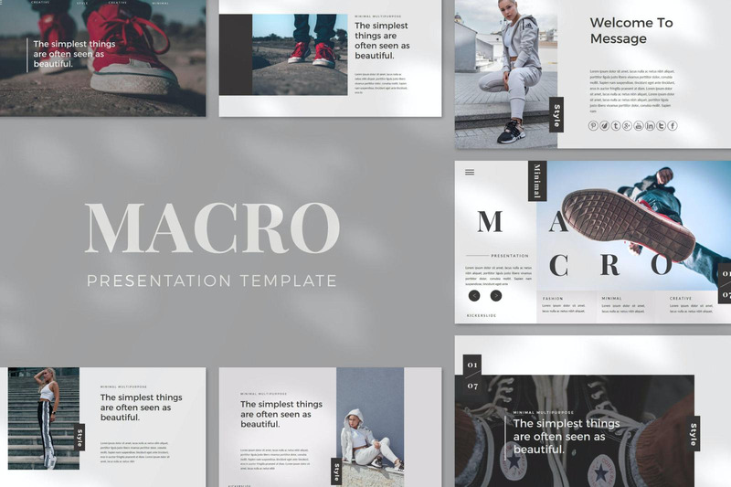 Macro Multipurpose PowerPoint Template - TemplateMonster